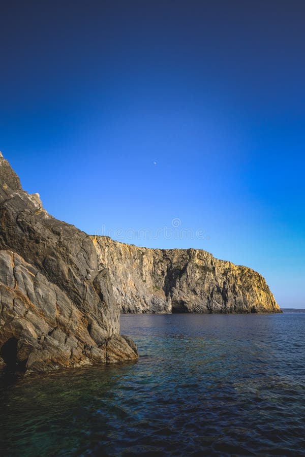 Ocean Surrounded by the Rocky Cliffs - Great for Wallpapers Stock Photo ...