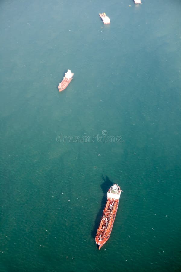 Ocean Tanker Aerial stock photo. Image of transport, industrial - 8023450