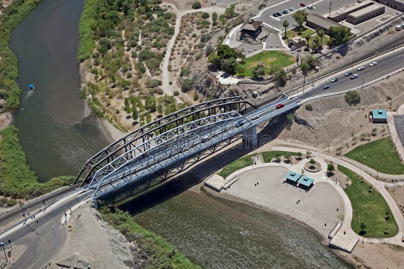 Ocean To Ocean Bridge, Yuma, Arizona Stock Image - Image of railroad ...