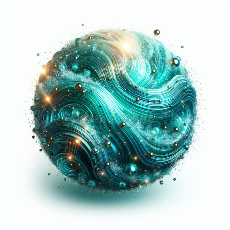 124 26. Ocean Turquoise Glint_ a Glinting Turquoise Light Effec Stock ...