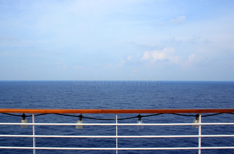 Ocean View stock image. Image of boat, view, clear, railing - 3189511