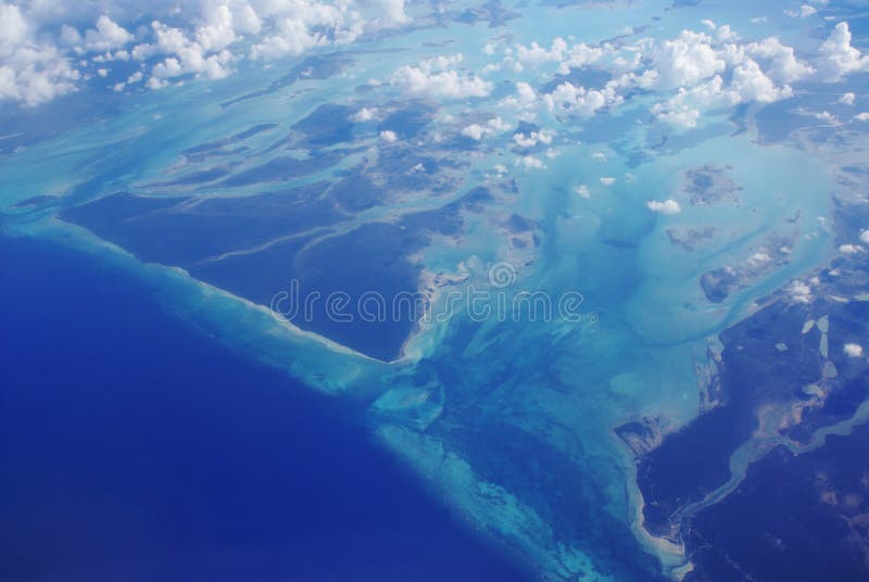Ocean View from above stock image. Image of clouds, view - 1362663