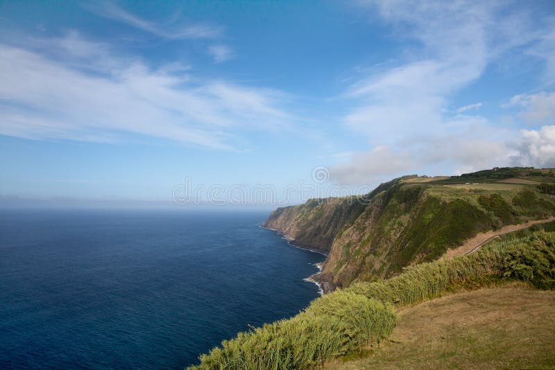 Ocean View From Azores Islands, Portugal Stock Image - Image of coast ...