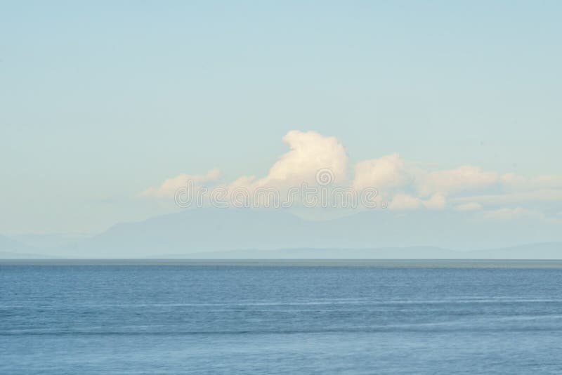 Ocean View with Blue Sky and White Clouds Stock Image - Image of cloud ...