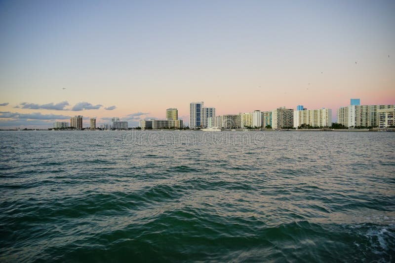 Ocean View Building at Sun Set Stock Photo - Image of beach, exterior ...