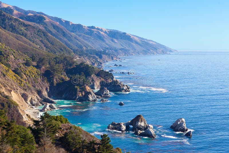 Ocean view in california stock photo. Image of beautiful - 28441308