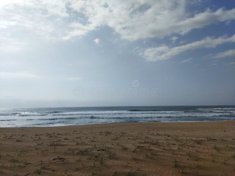 Beautiful ocean clear sky stock image. Image of shore - 268290645