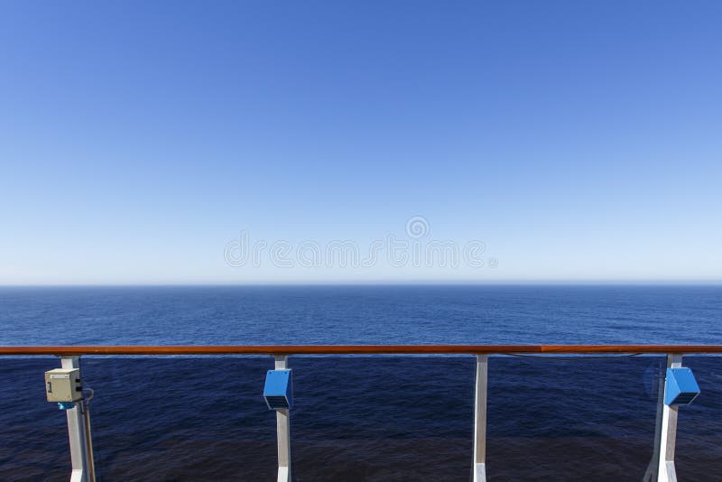Scenic View of Cruise Ship Deck and Ocean Stock Photo - Image of climb ...