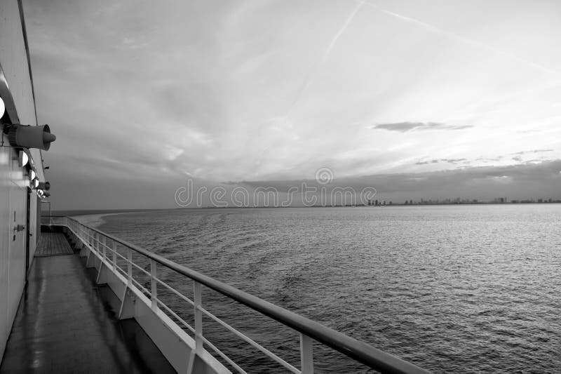 Ocean View from Cruise Ship Stock Photo - Image of travel, passenger ...