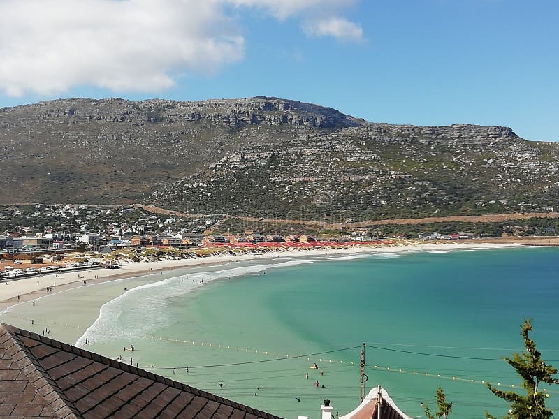 Ocean view Fish Hoek beach stock photo. Image of reservoir - 193776178