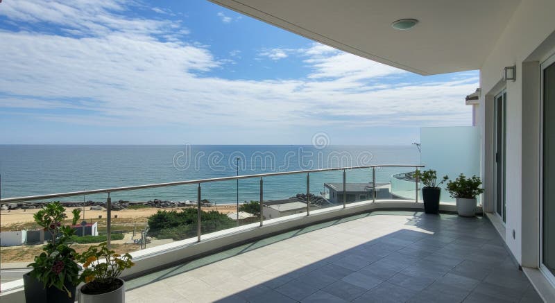 Modern Balcony Patio Building with Rest Area for Family in Elegant ...