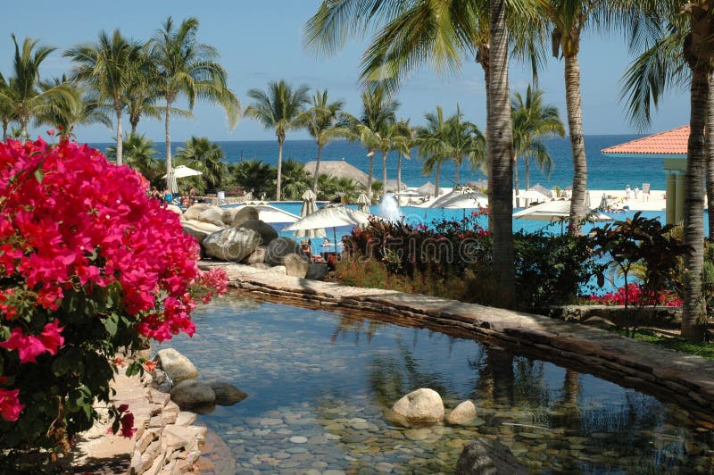 View of the Ocean through the Arches in Cabo San Lucas, Mexico Stock ...