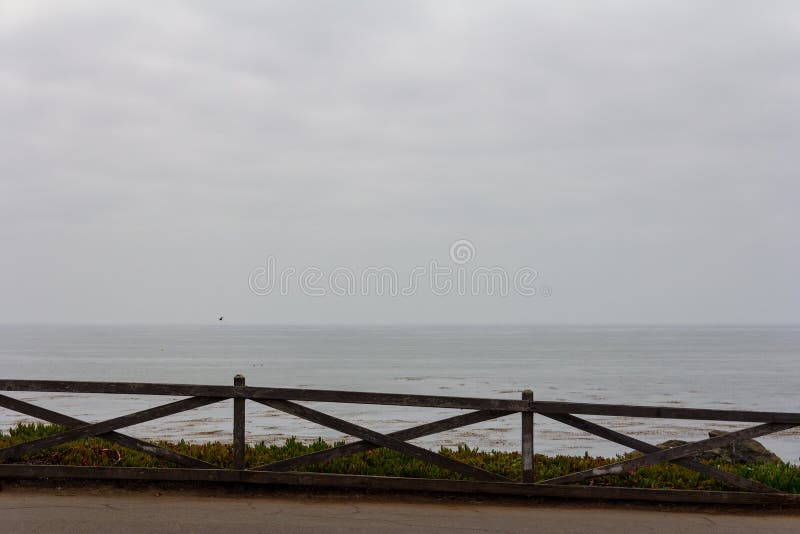Ocean View in Santa Cruz California Stock Image - Image of cloud ...