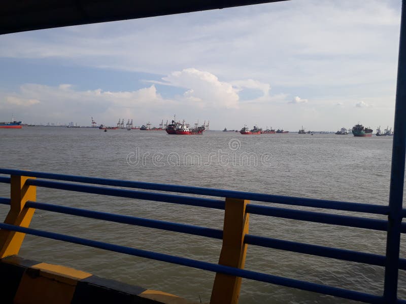 View on the Ships Propeller. Ship in a Dry Dock. Stock Photo - Image of ...