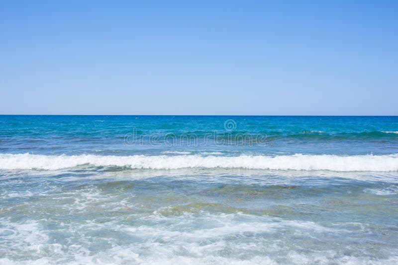Ocean View in Sunny Summer Day Stock Image - Image of aqua, beauty ...