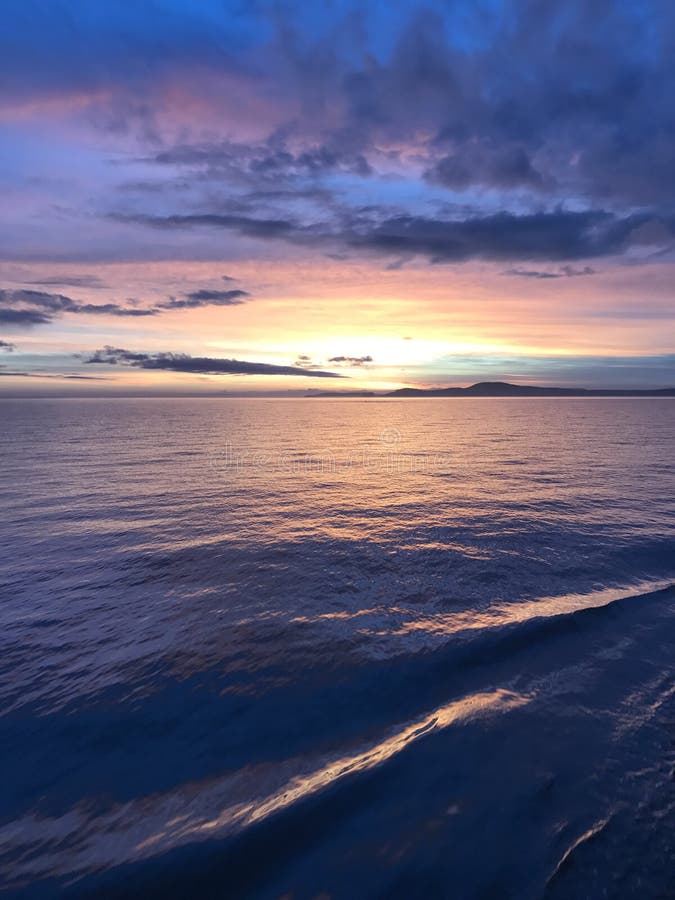 Ocean view at sunset stock image. Image of ocean, view - 153332259