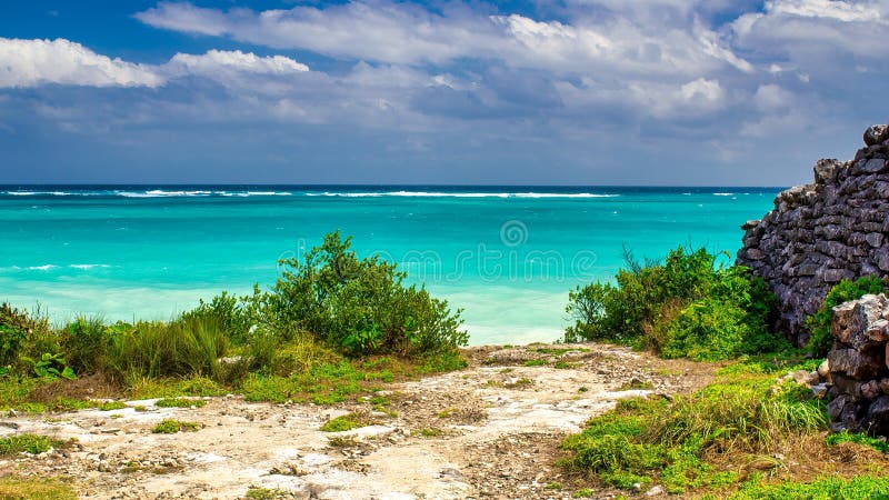 Ocean View in Tulum, Mexico Stock Image - Image of exotic, coast: 294539531
