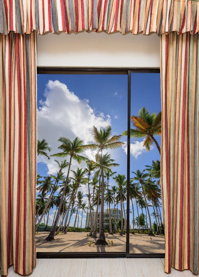 Ocean view window stock image. Image of overlooking, cyan - 96627621