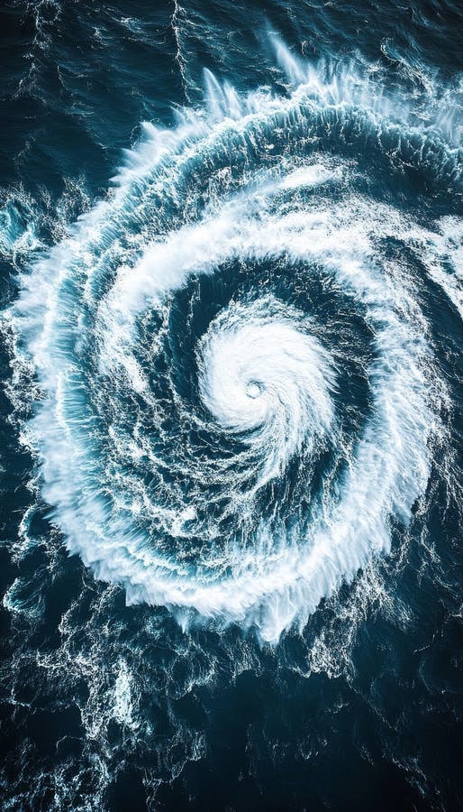 Ocean Vortex, Powerful Swirling Water Current Creates a Mesmerizing ...
