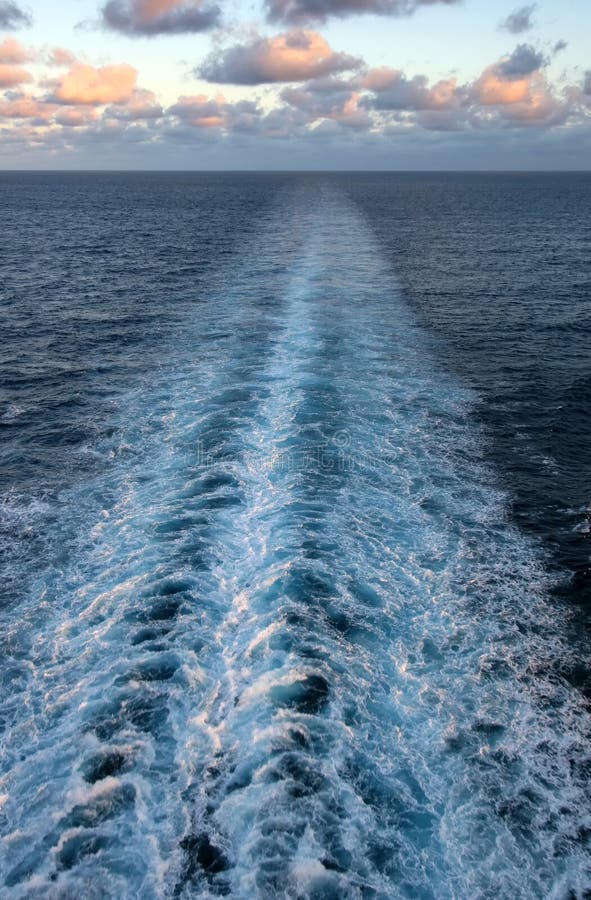 Wake in ocean stock photo. Image of boat, sunshine, water - 12853348