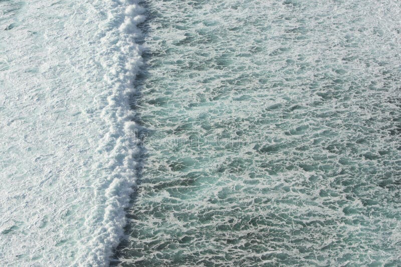 Ocean Water Pattern, Two Different Textures of Water, Whitecaps from ...