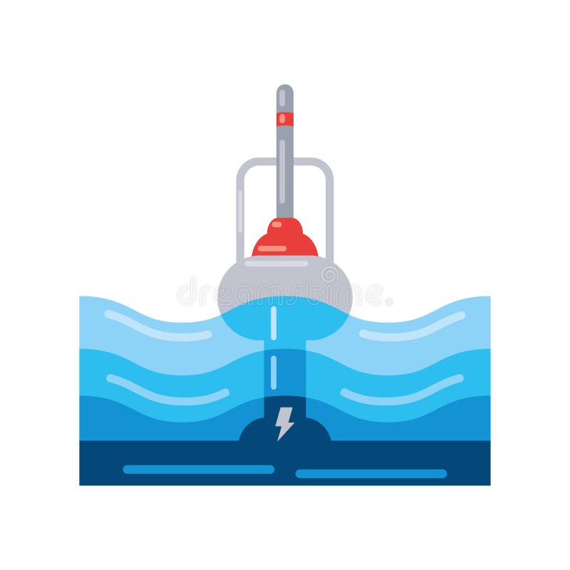 Ocean Water Renewable Energy Stock Vector - Illustration of drop ...