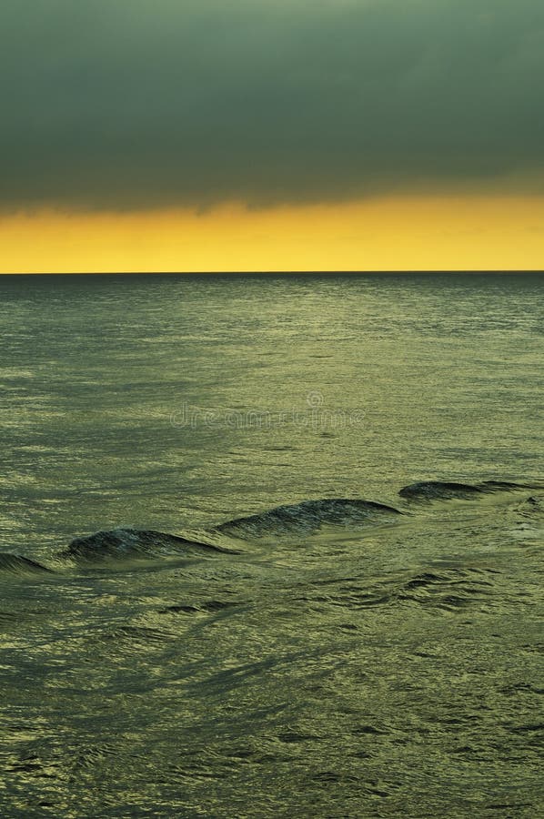 Ocean waterscape stock photo. Image of wall, nature, moon - 1839322