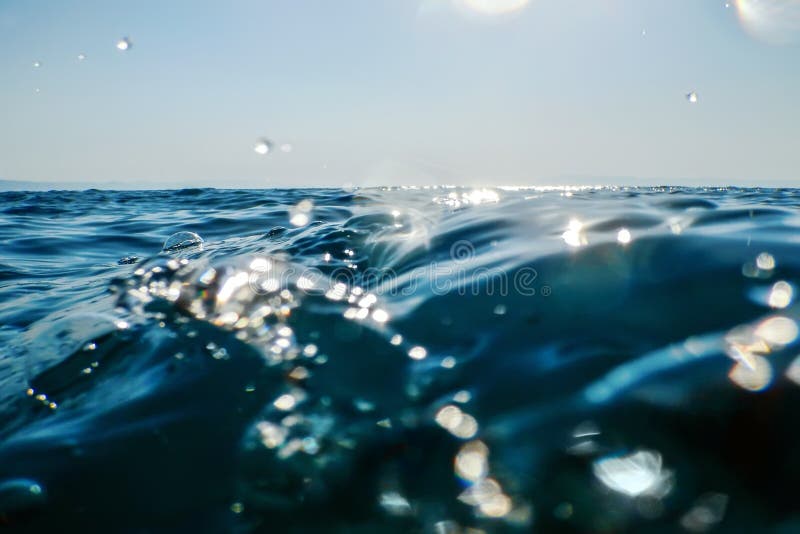 Ocean Water Surface, Ocean Water Background Stock Image - Image of ...