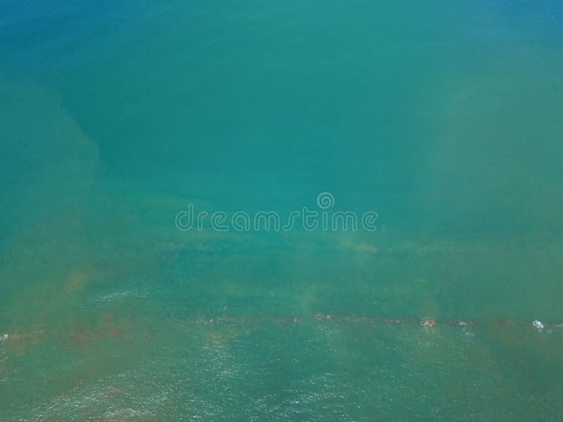 Ocean Water Surface with Rocks Stock Image - Image of watercolor, ocean ...