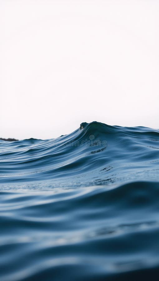 Ocean Water with Surface Wave Isolation on Transparent Backdrop Stock ...