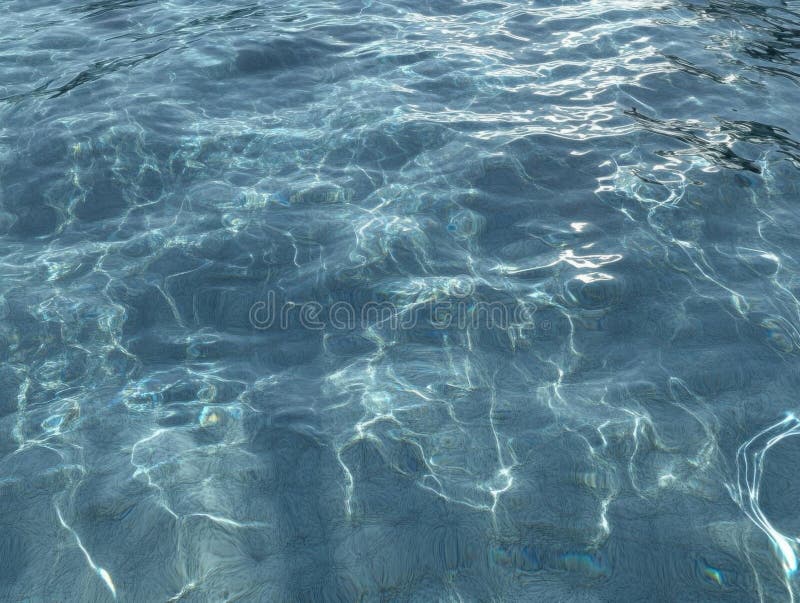 Ocean Water Textures, Serene Blue Waves Reflecting Sunlight Calmly ...