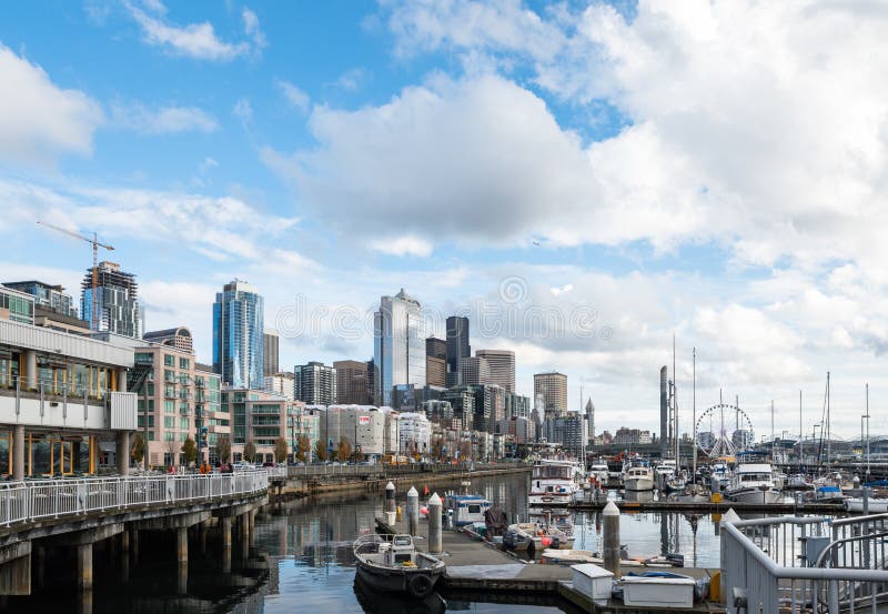Ocean Waterfront from Antony Pier 66 Editorial Stock Photo - Image of ...