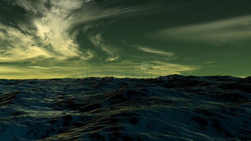 Ocean waterscape stock photo. Image of wall, nature, moon - 1839322