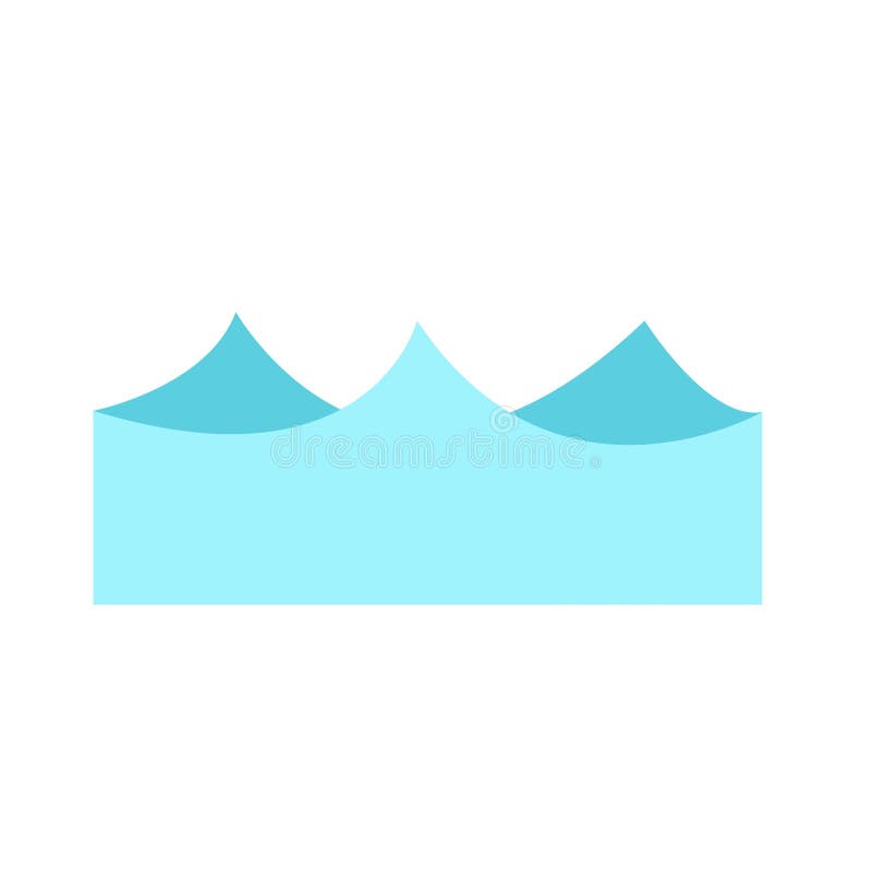 Ocean Wave Banner for Decoration on Sea and Nautical Concept Stock ...