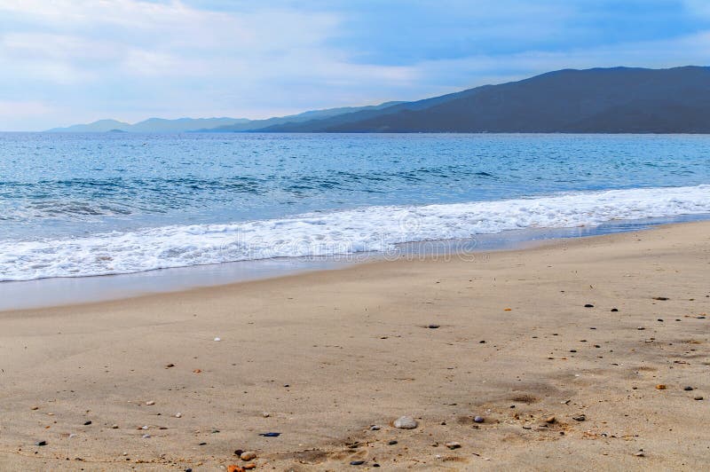 Ocean Wave Close and Sand Beach Stock Photo - Image of summer, closeup ...