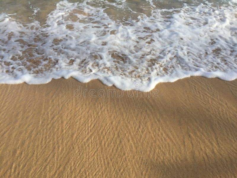 Ocean Wave Coming in on the Sand. Stock Image - Image of season, beach ...