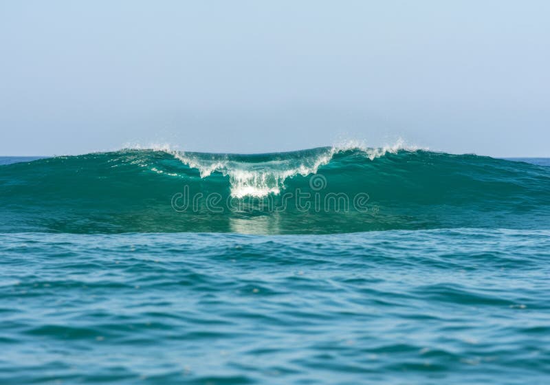 Ocean Wave Crest with Turquoise Water Stock Illustration - Illustration ...