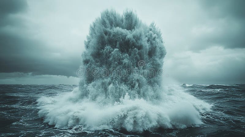 Ocean Wave Explosion, Stormy Sea, Dramatic Sky, Power Nature ...