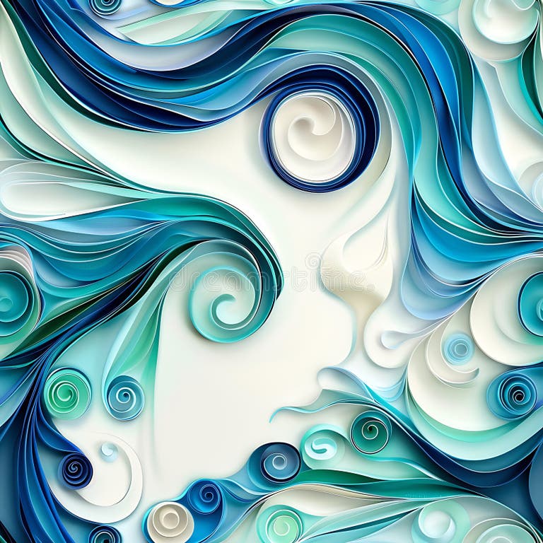 Quilling Wave Stock Illustrations – 1,218 Quilling Wave Stock ...