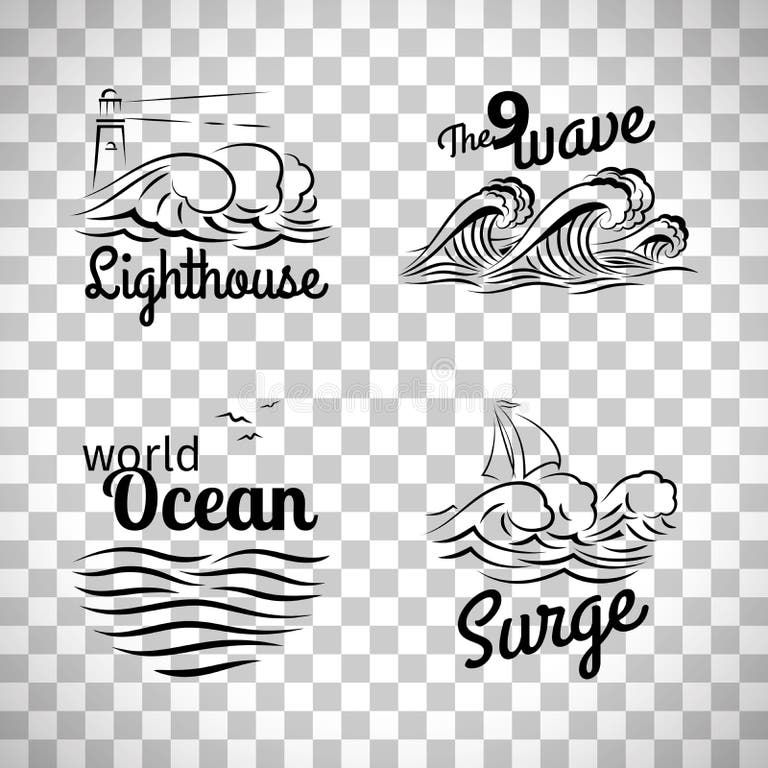 Ocean Wave Logo Transparent Stock Illustrations – 1,578 Ocean Wave Logo ...