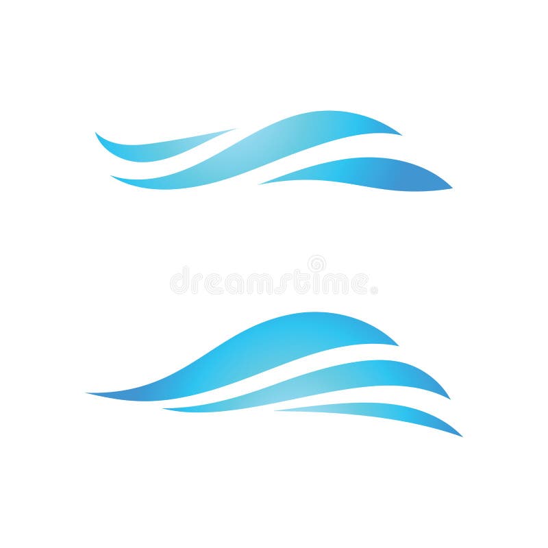 Ocean Wave Logo Template Element Vector Stock Vector - Illustration of ...