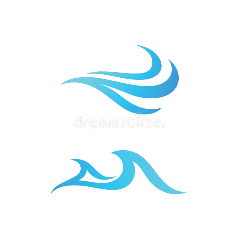 Ocean Wave Logo Template Element Vector Stock Vector - Illustration of ...