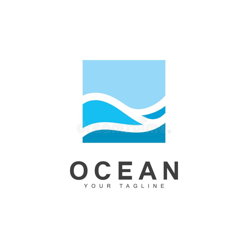 Ocean Wave Logo Template Vector, Ocean Simple and Modern Logo Design ...