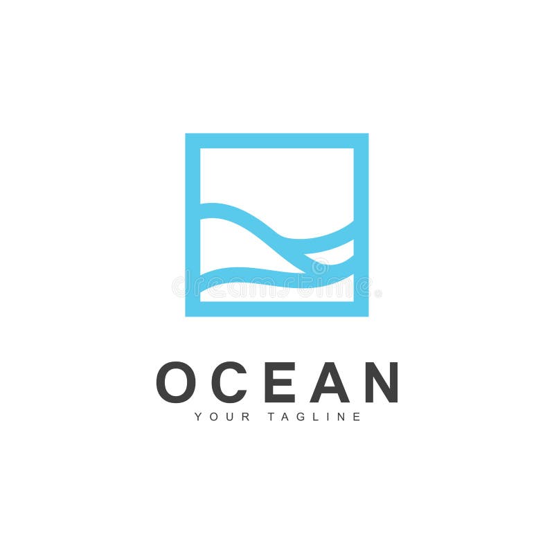 Ocean Wave Logo Template Vector, Ocean Simple and Modern Logo Design ...