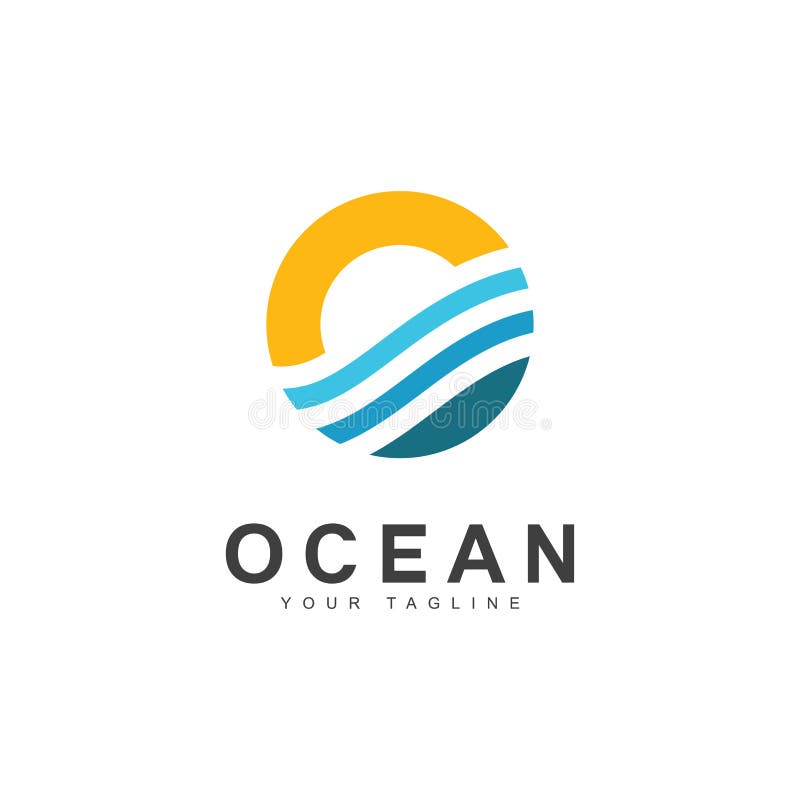 Ocean Wave Logo Template Vector, Ocean Simple and Modern Logo Design ...