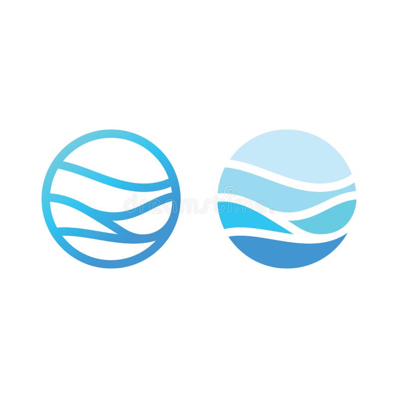 Ocean Wave Logo Template Vector, Ocean Simple and Modern Logo Design ...