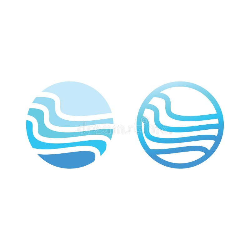 Ocean Wave Logo Template Vector, Ocean Simple and Modern Logo Design ...