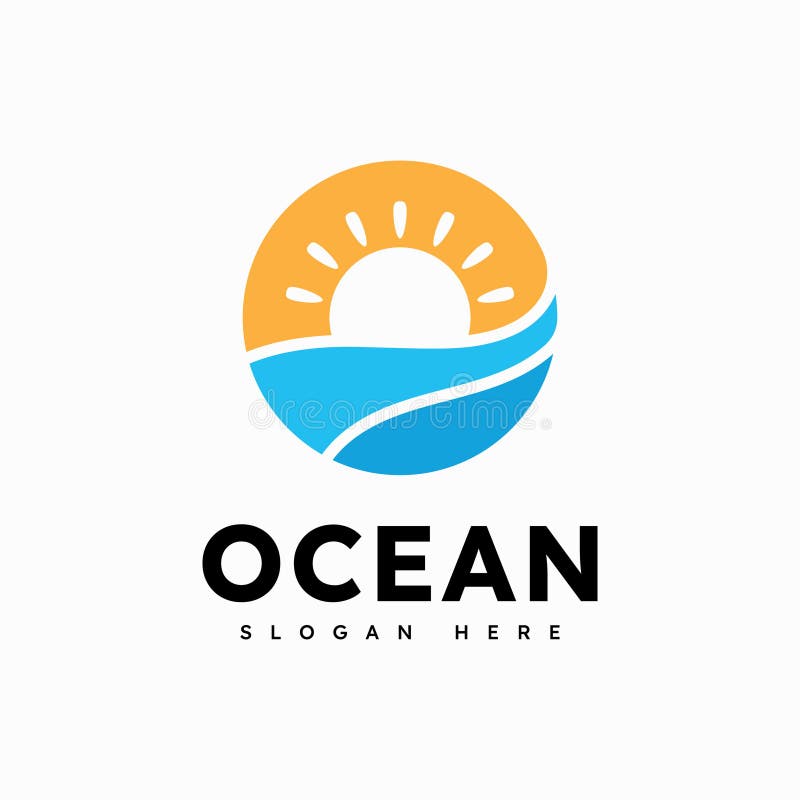Ocean Wave Logo Template Vector, Ocean Simple and Modern Logo Design ...