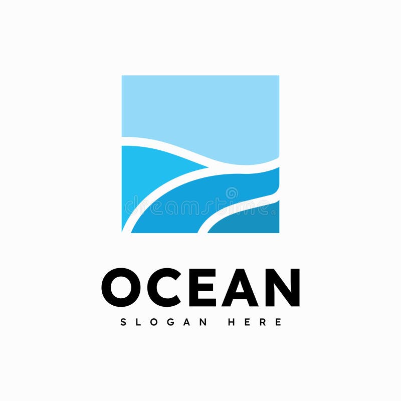 Ocean Wave Logo Template Vector, Ocean Simple and Modern Logo Design ...