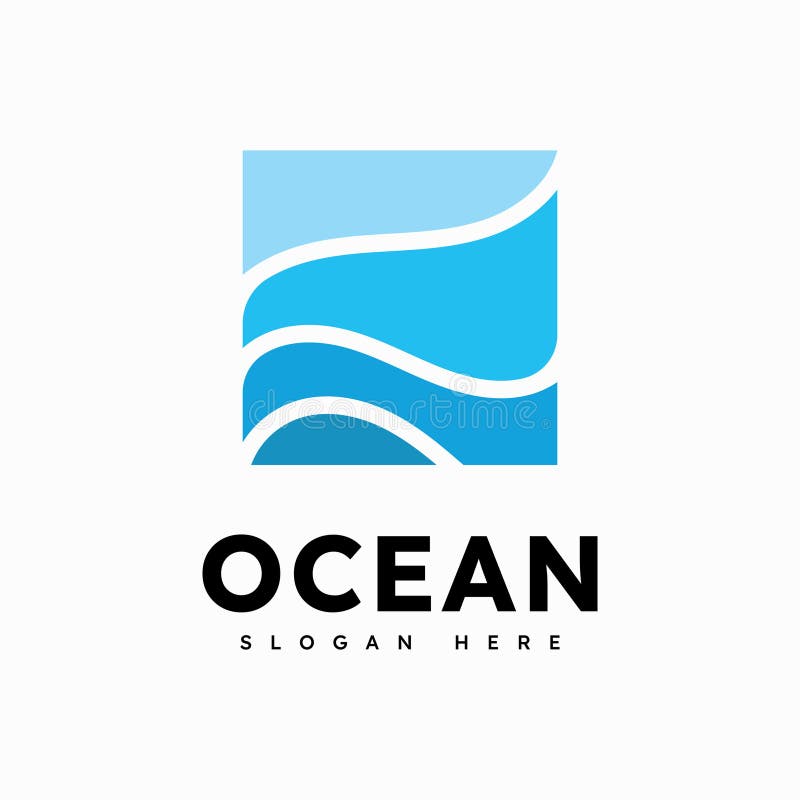 Ocean Wave Logo Template Vector, Ocean Simple and Modern Logo Design ...